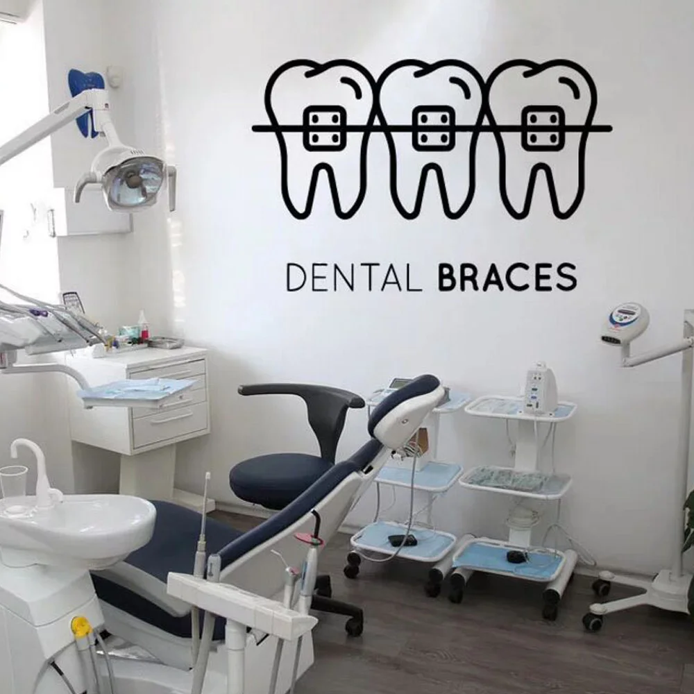 Z-hne-Pflege-Wand-Aufkleber-Dental-Klinik-Vinyl-Wand-Aufkleber-Zahn ...