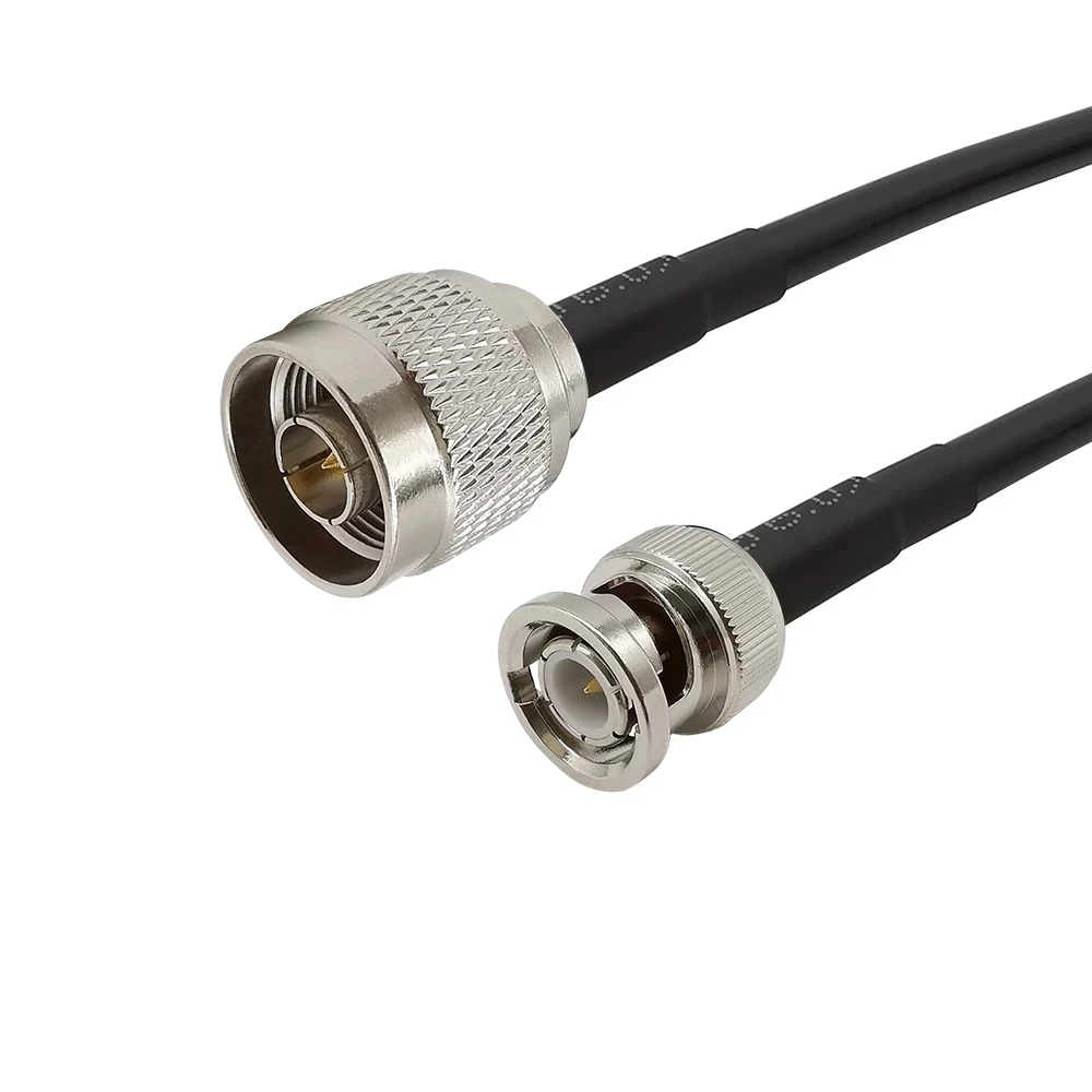 Conector macho a macho N RG58, 1 piezas, longitud de 1m/2m/3m/5m/8m/10m ...