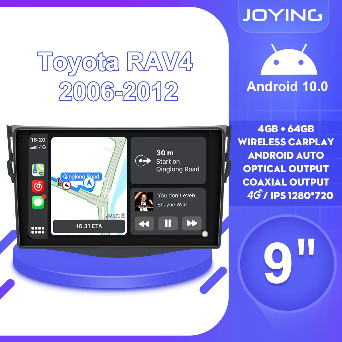 Best Offers 9"2.5D Android 10 Car Radio Stereo GPS Navigation Head Unit ...