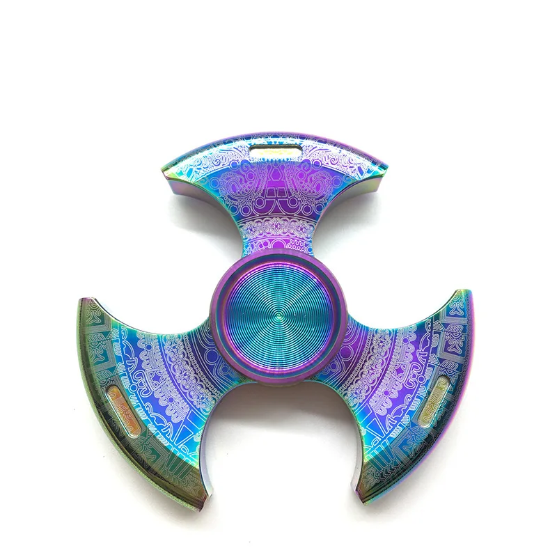 Fidget Spinner Stainless Steel Mayan Color Metal Hand Spinner 5-9min ...