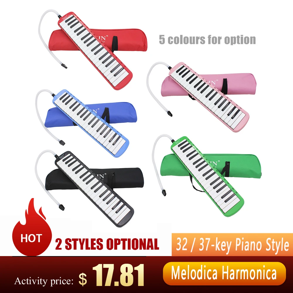 32 / 37 key Piano Style Melodica Harmonica Students Harmonica Mouth ...