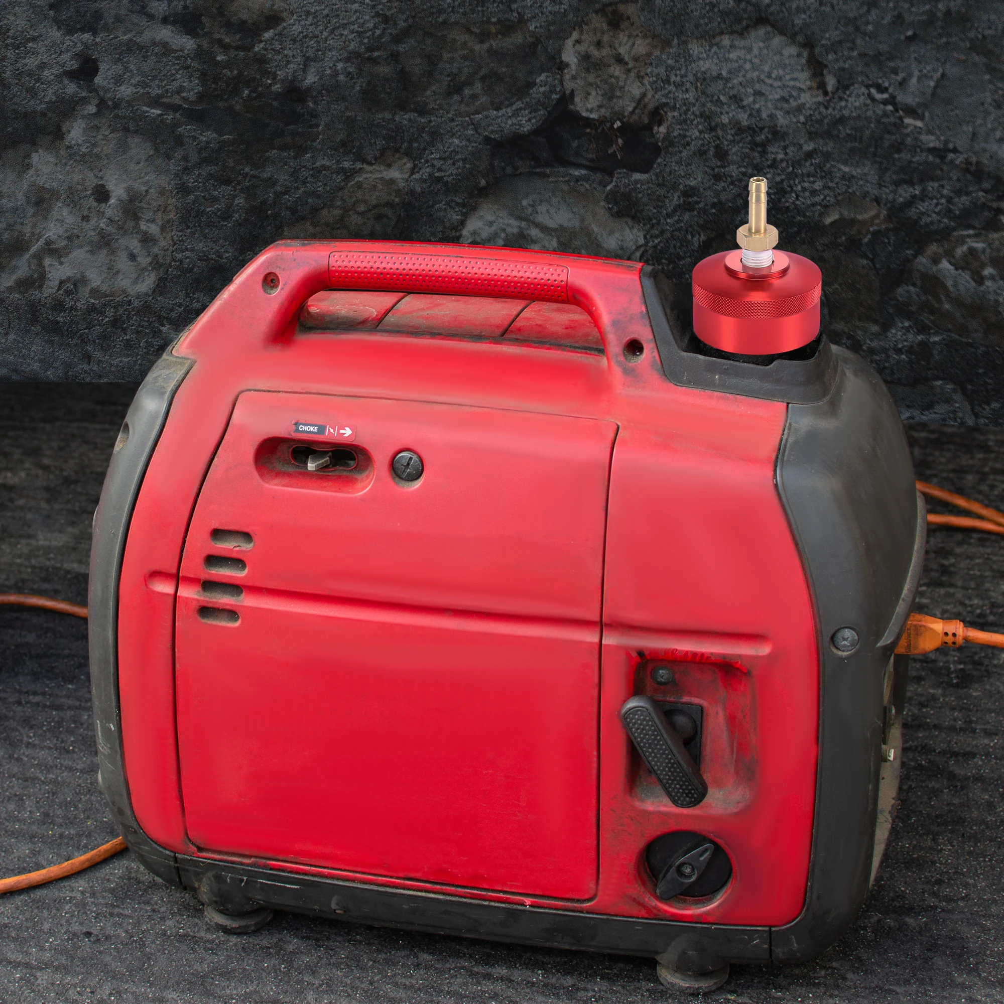 Gas Generator Generator Extended Run Fuel Cap - Aluminum With Brass ...