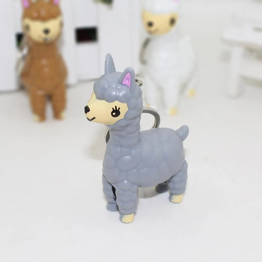 Lovely Alpaca LED Sound Keyring Key Chain Handbag Hanging Decor Kids ...