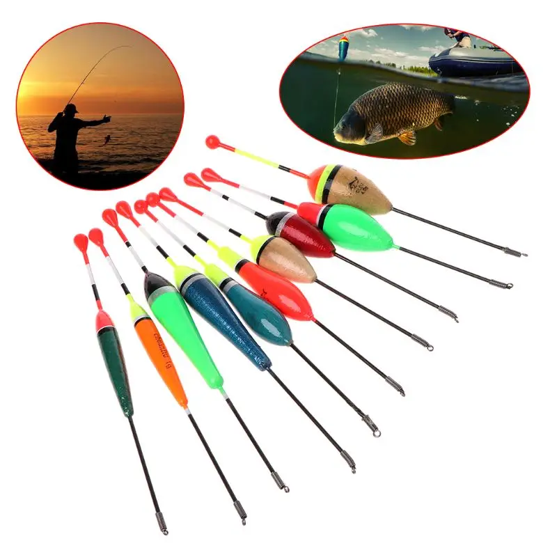 10Pcs/Lot Fishing Floats Set Buoy Bobber Fishing Light Stick Floats ...