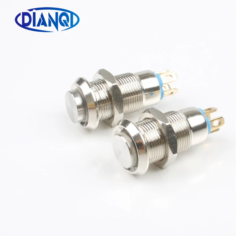 1pcs 8mm Self reset Momentary Self locking Latching Metal Push Button ...