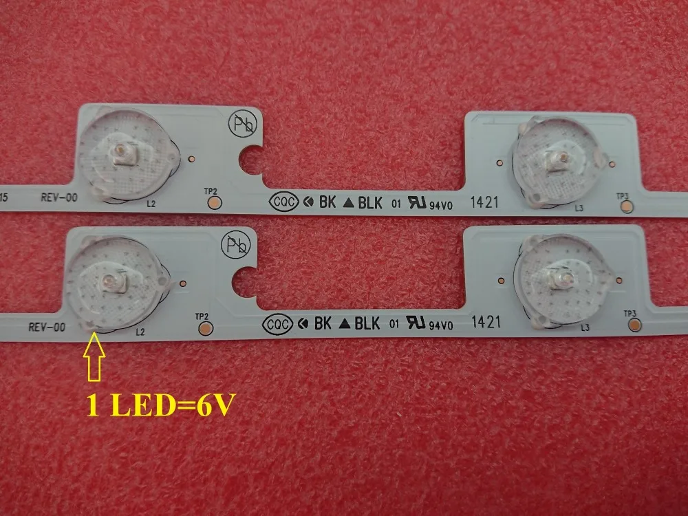 6LED tira Retroiluminação LED para Dl4844 Dl4845 48l2400 48l5400 ...