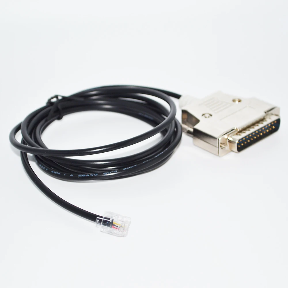 Db25 D-sub25pin Rs232 To Rj11 Rj12 6p4c Converter Plc Programming Cable ...