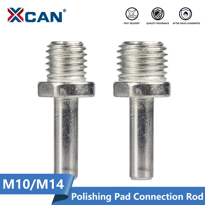 Xcan 연마 패드 디스크 연결 로드 스레드 M10 M14 연결 로드 어댑터 자동차 광택 왁스 폼 스폰지 패드전동 공구