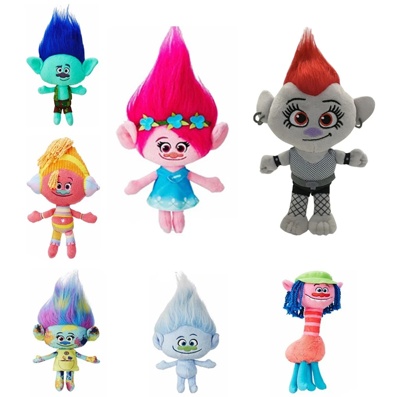 New Movie Trolls World Tour Plush Toy Trolls Poppy Branch Brab Stuffed ...