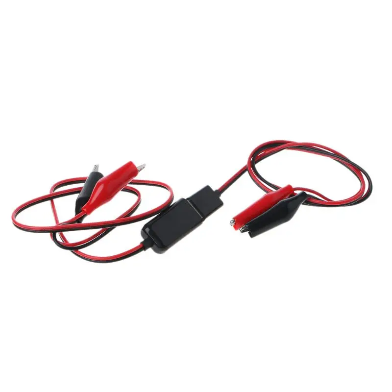 1 Pair Alligator Test Clips Clamp to USB Male Female Connector Power ...
