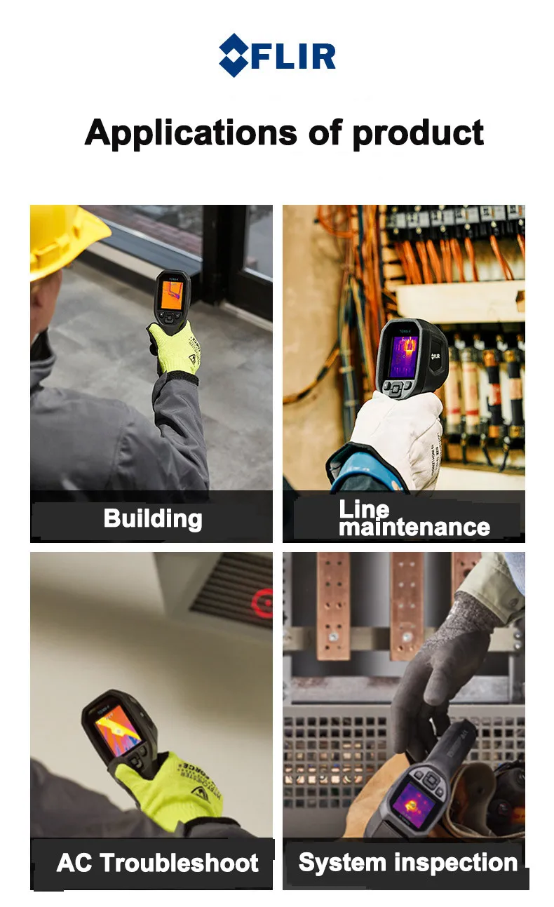 FLIR Infrared Thermal Imager Industrial Detector Camera and Floor Wall ...