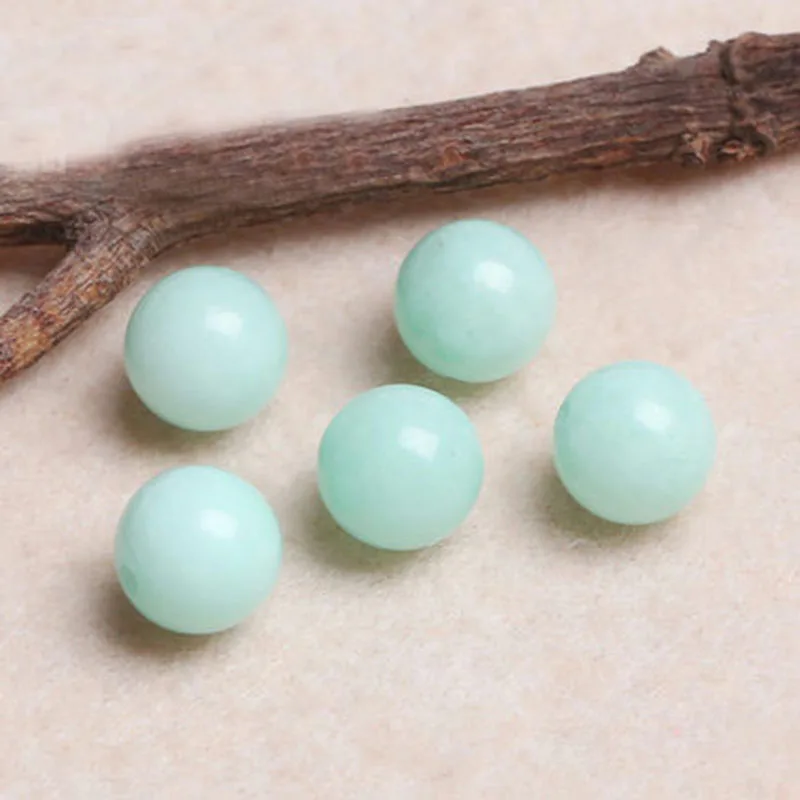 4a Natural Cyan Chalcedony Quartz Crystal Single Bead Diy Beads For ...