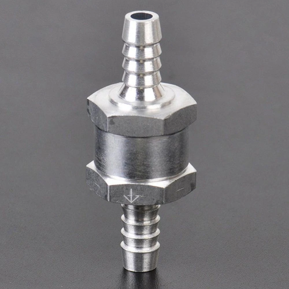 One Way 6/8/10/12mm Valves Aluminium Non Return Valve Fuel Petrol ...