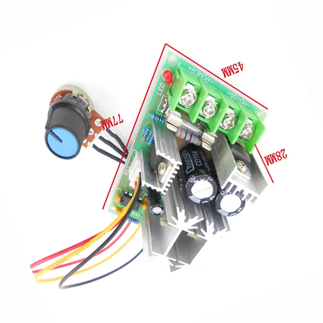 Dc Motoros Sebességszabályozó 12V 24V 36V 48V Nagy Teljesítményű ...