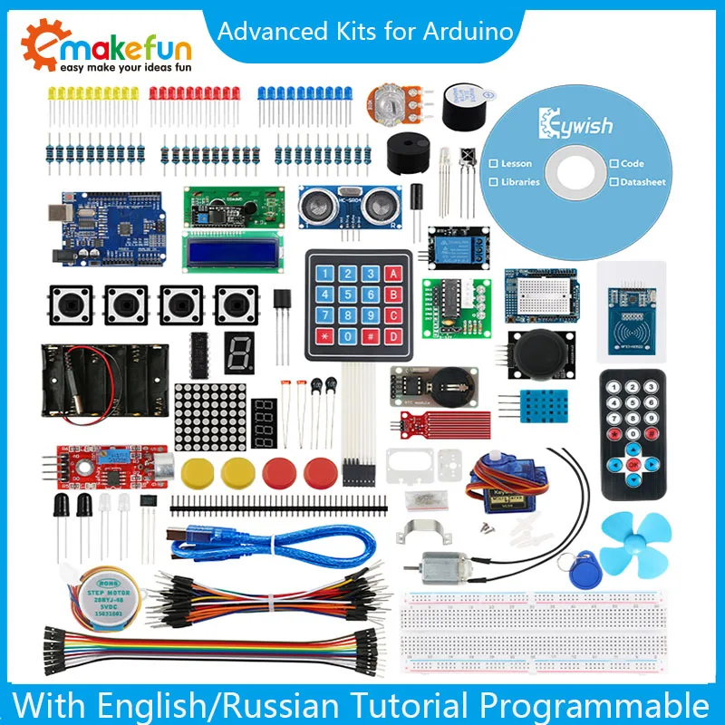 Emakefun Super Starter Kit For Arduino Uno R3 With English/russian ...
