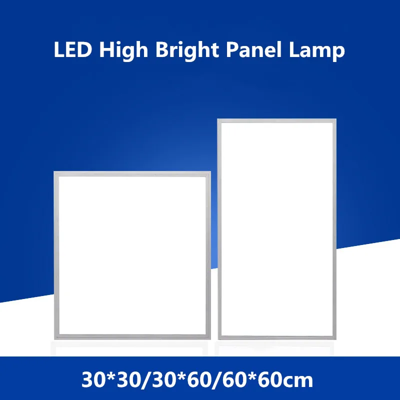 Ultra Thin Flat LED Panel Light 300x300 600x600mm Square High Power ...