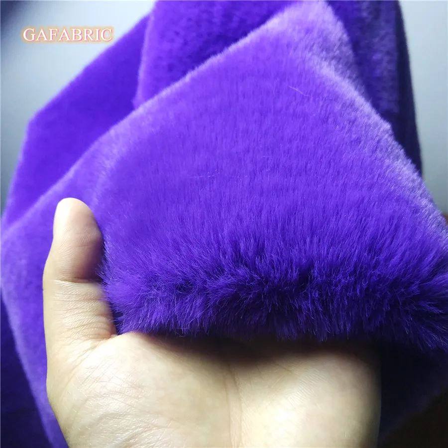High grade Faux Rabbit Fur Fabric 2 cm Thicken Plush Super Soft Fur DIY ...