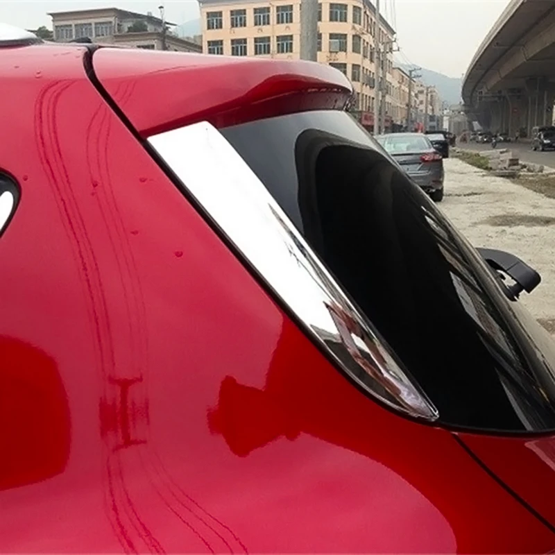 Rear Spoiler Wing Trims For Ford Escape Kuga 2013 2019 Chrome Window ...