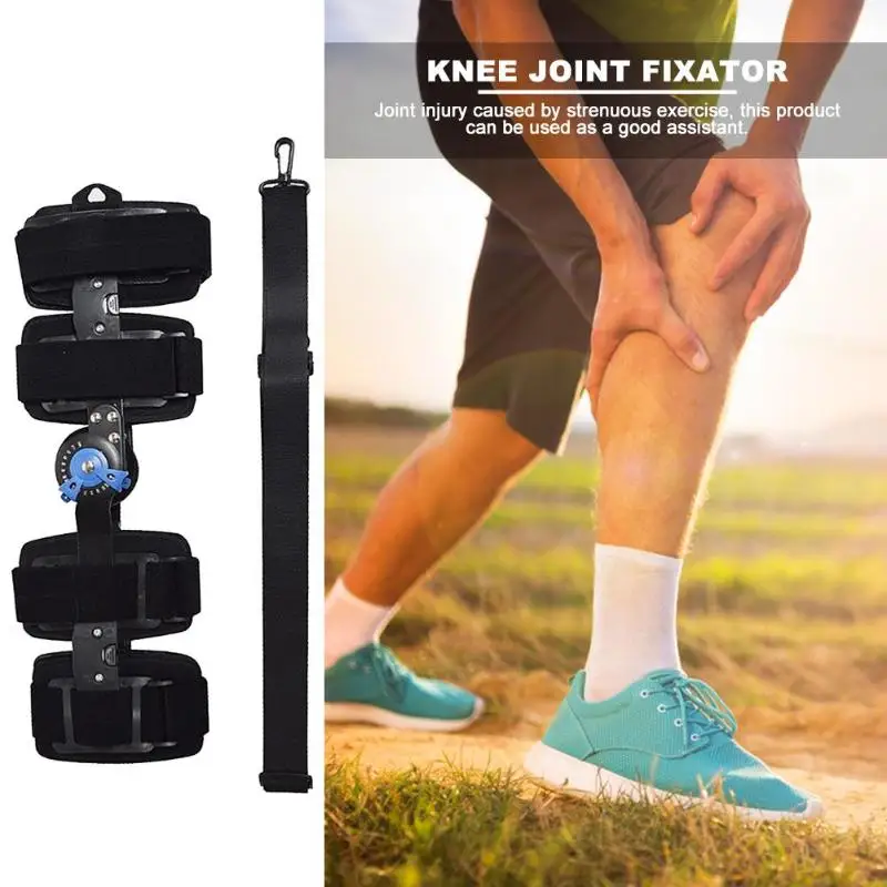 Adjustable Knee Joint Fixator Wrap Around Hinged Knee Brace Support ...