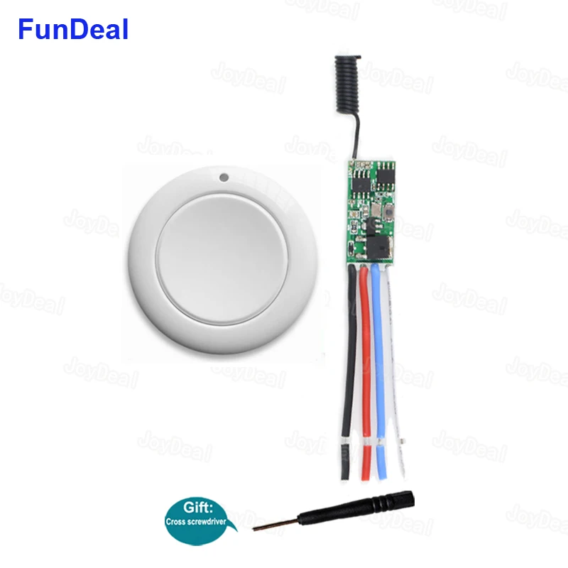 FunDeal-433-MHz-Mini-Wireless-Remote-Control-Switch-RF-Push-Button ...