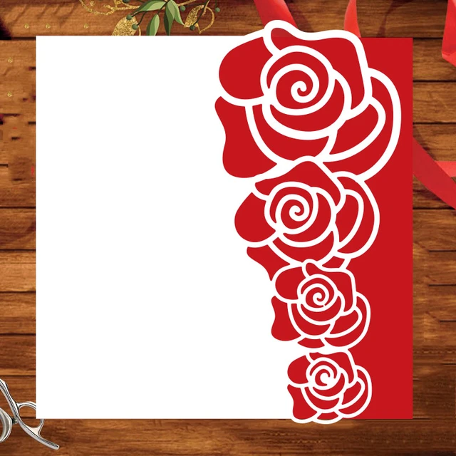 Rose Flower Page Borders