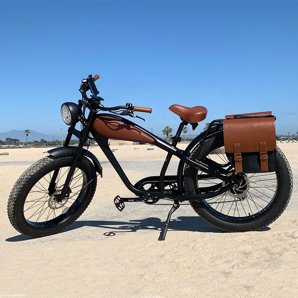 New Big Tires Ebike 26inch Electric Fat Tire Bike Vintage Electric ...