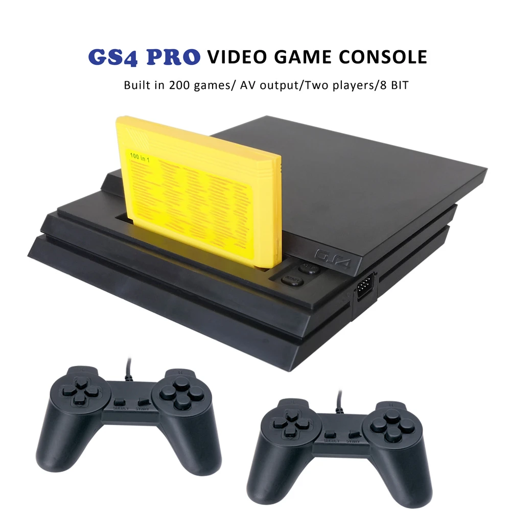 TV Game Player 8 Bit Console Built in 200 Game Retro Classic GS4 PRO ...