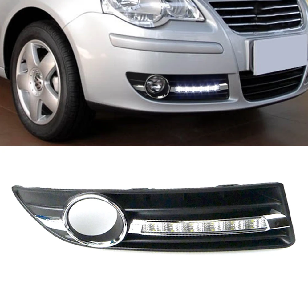 Car Flashing For Volkswagen Polo 9n3 2005 2006 2007 2008 2010 Led Drl ...