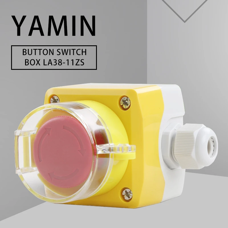 EX Emergency Stop Push Button Switch Box 1P Latching Lock Electrical ...