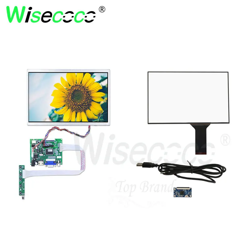Pantalla táctil de 10,1 pulgadas, LCD IPS de 1024x600 con placa de controlador VGA para ...