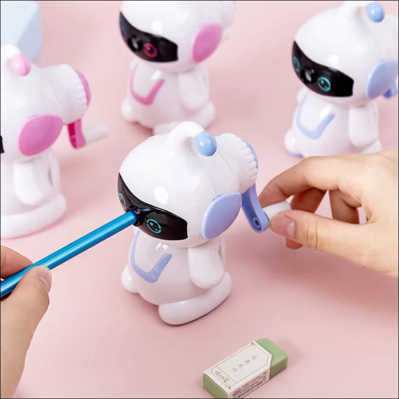 1-Pcs-Cute-Robot-Pencil-Sharpener-For-Pencil-School-Office-Supplies ...