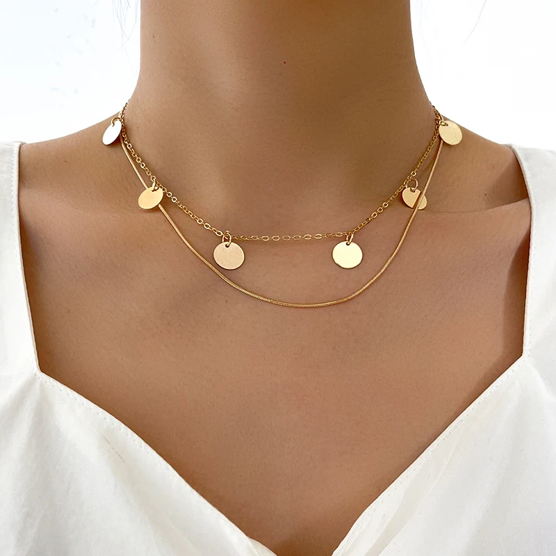 Aprilwell-Gothic-Choker-Necklace-For-Women-Aesthetic-Gold-Color-Chain ...