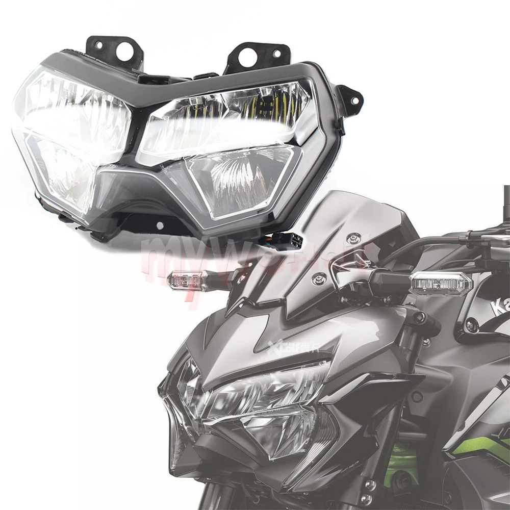 ヘッドライト フロントヘッドライトアセンブリ ヘッドランプ ヘッドライトKAWASAKI Z650 Z-650 2017-2019 Front ...