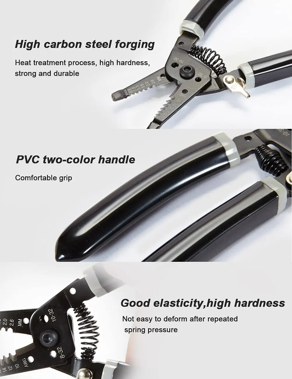 PINCE DE SERRAGE,SN-0325--Ensemble'outils de sertissage de fil à cliquet, automobile avec 5 ...