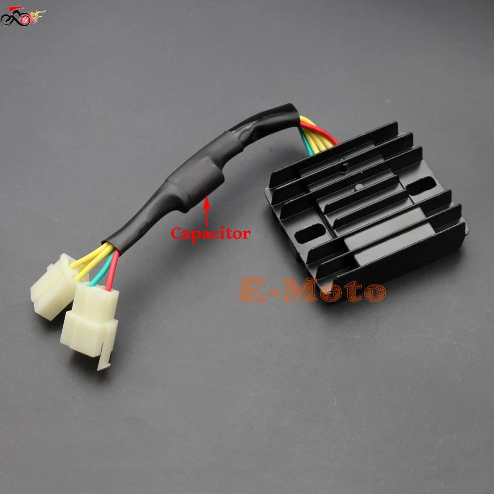 12V 5 Wire Twin Plug Rectifier Regulator For 150cc 200cc 250cc 300cc ...