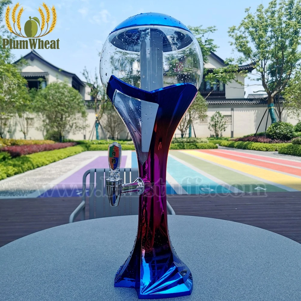 3 Liters Football Game Ball Shape Colorful Bar Beer Tower Dispenser ...