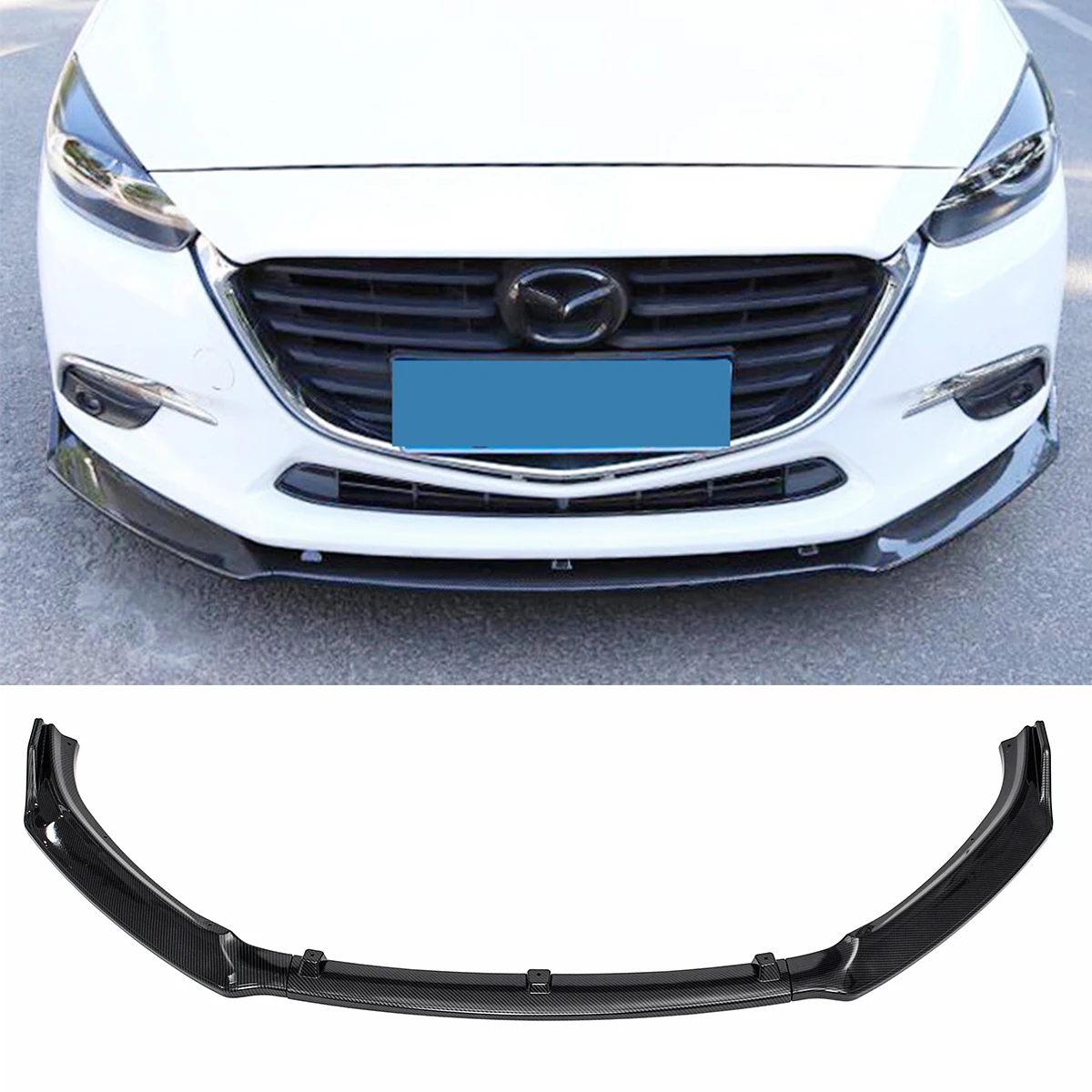 3pcs Front Bumper Lip Protector Spoiler Splitters Body Kit Guards for ...