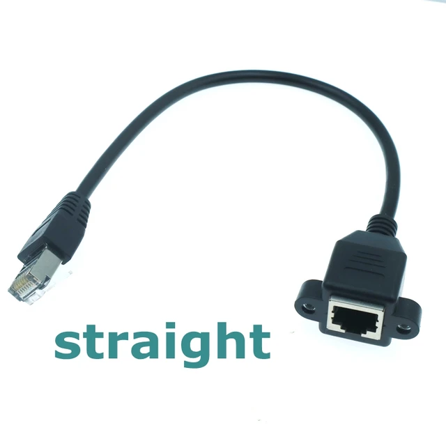 High Quality 90 Degree 8P8C FTP STP UTP Cat5 RJ45 Male to Female With ...