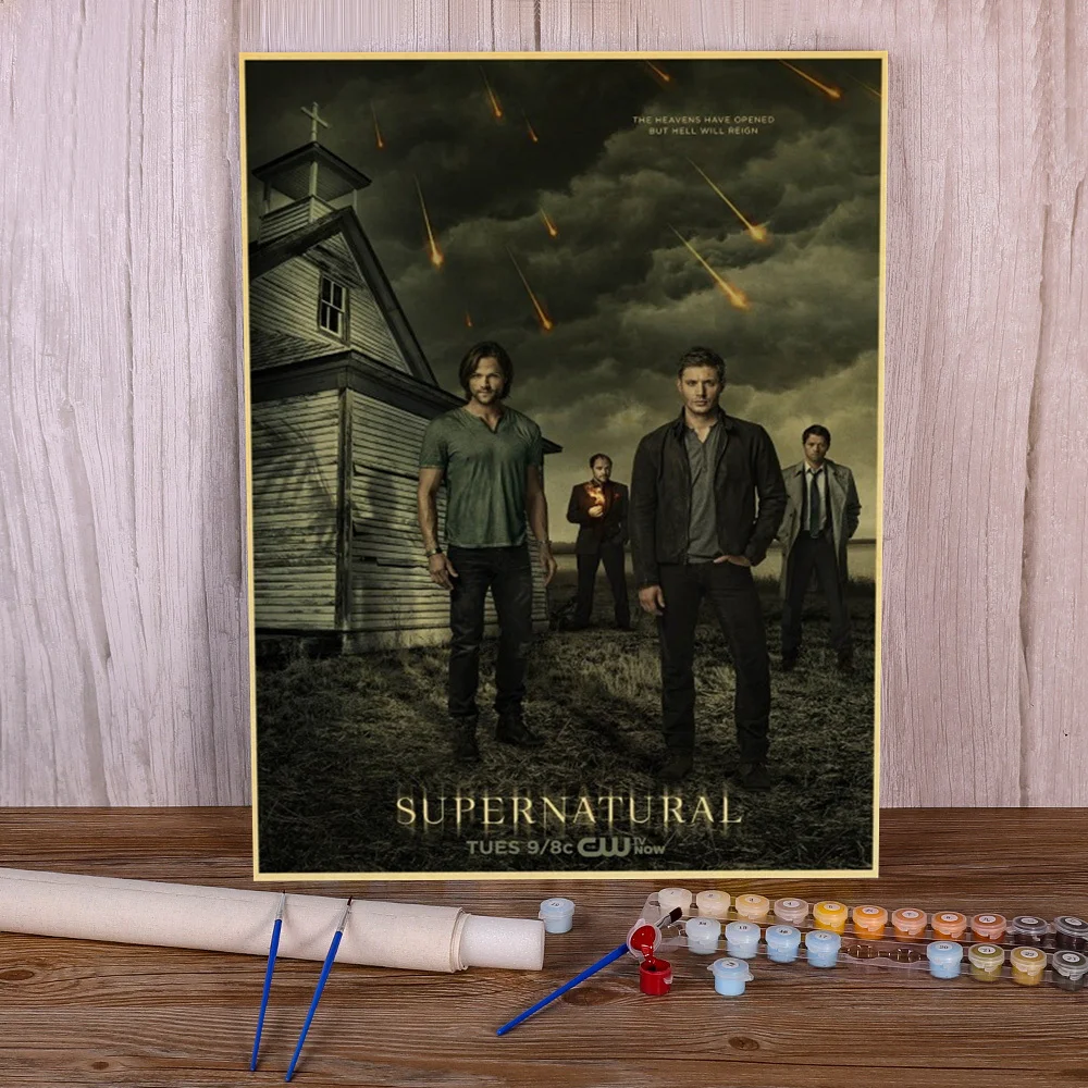 Supernatural Coloring By Numbers Painting Package Oil Paints 50*70 ...