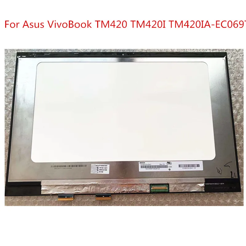 ASUS VivoBook 플립 14 TM420 TM420I TM420IA TM420UA N140HCA EAC FHD 용 14.0 ...