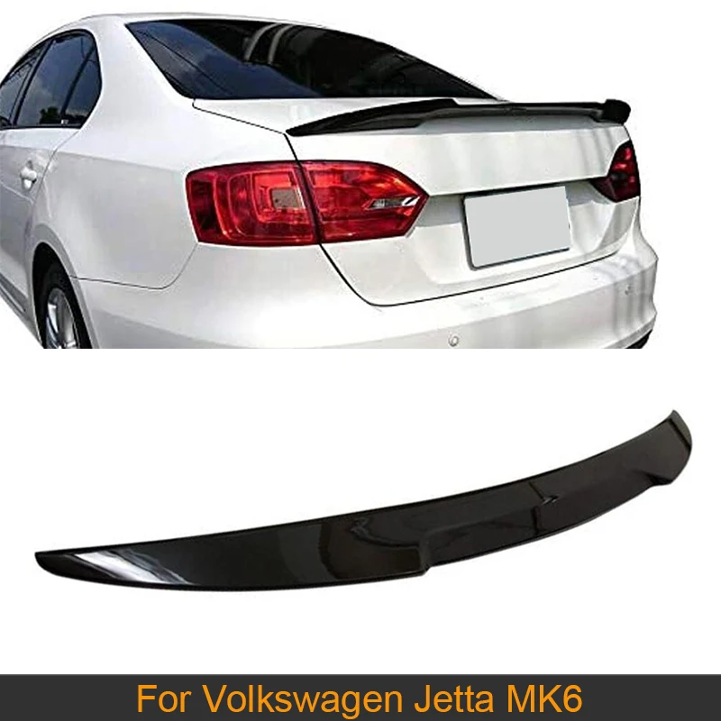 ABS-Black-Rear-Trunk-Spoiler-Wing-For-Volkswagen-Jetta-MK6-2012-2018 ...
