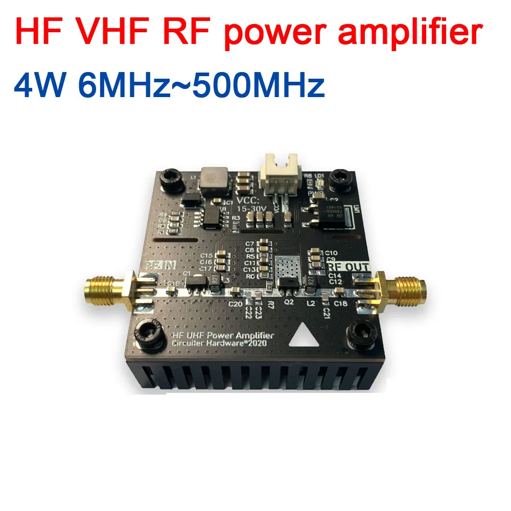 6MHz-500MHz-4W-HF-VHF-UHF-RF-power-Amplifier-High-Frequency-For-Ham ...