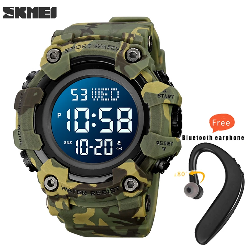 Luxury Dual Time Electronic Watch Fashion Outdoor Countdown Stopwatch ...