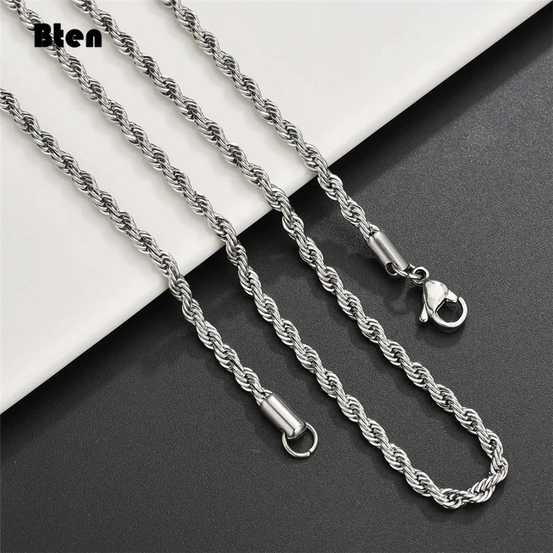 BTEN 2020 Temperament Fashion Cube Rope Chain Men Necklace Classic ...