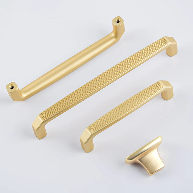 256mm Gold long handle zinc alloy furniture kitchen cabinet pull handle ...