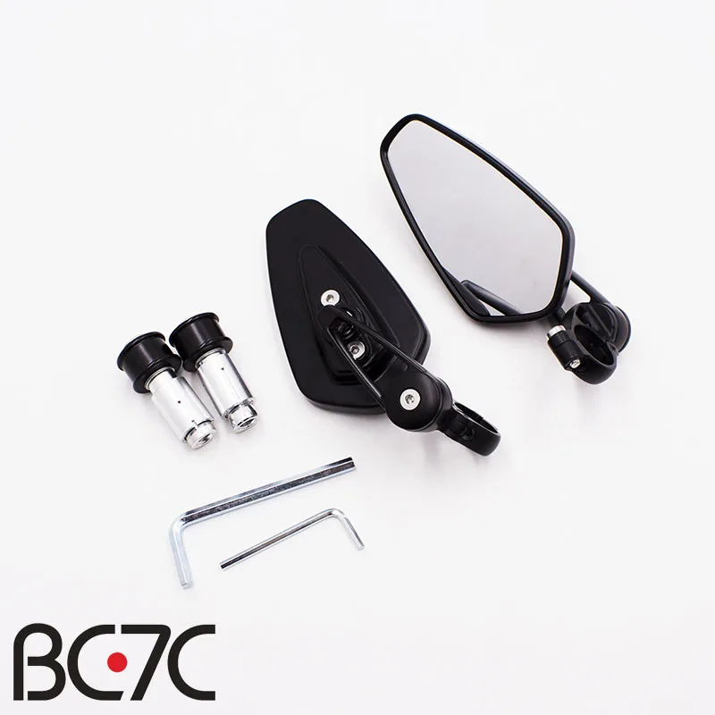 Bc7c Motorcycle-metal-7-8-034-22-bar-end-side-rearview-mirror-for-honda ...