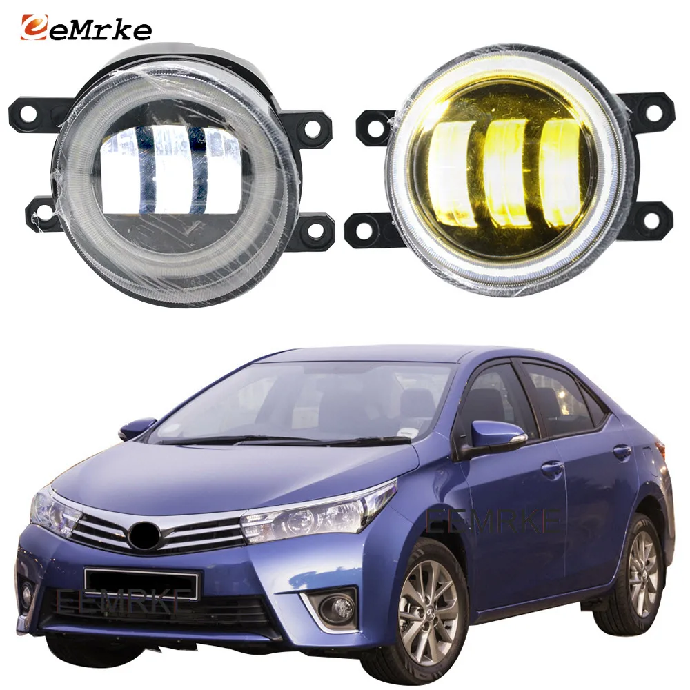 2-Pcs-Led-Angel-Eye-DRL-Daylight-for-Toyota-Corolla-E170-2014-2015-2016 ...