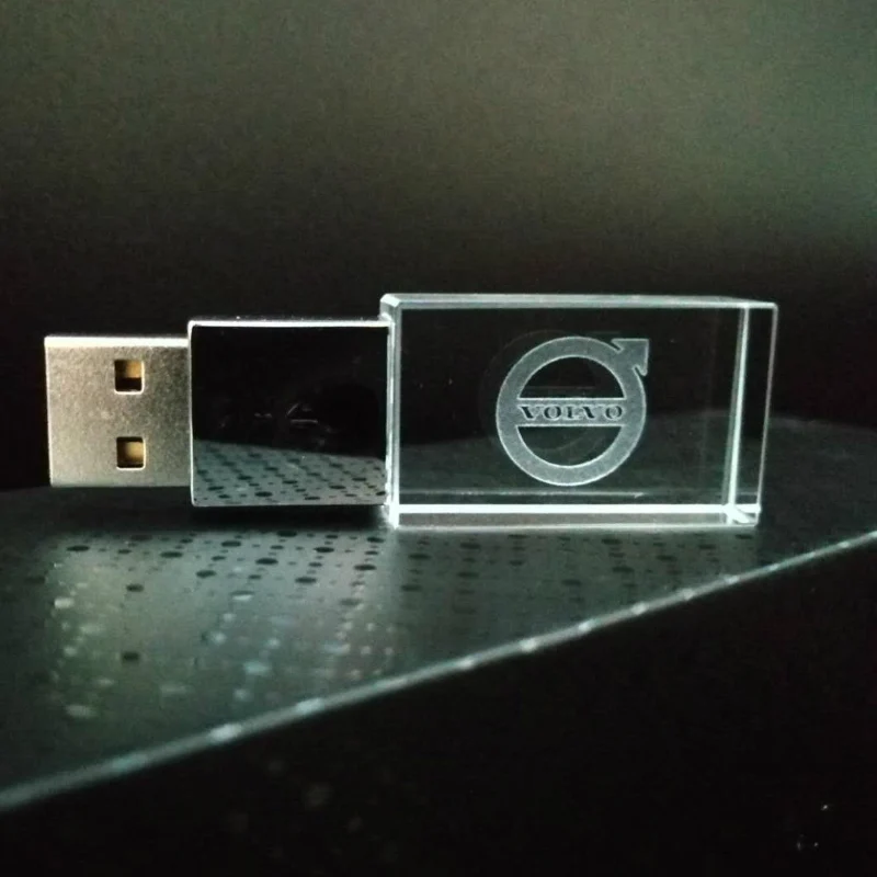 Clé USB,Clé USB personnalisable avec logo de voiture VOL,support à ...