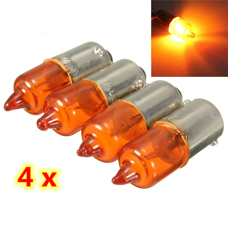 4pcs/lot 12V 21W Amber Universal Auto Motor Motorbike Scooter Mini ...