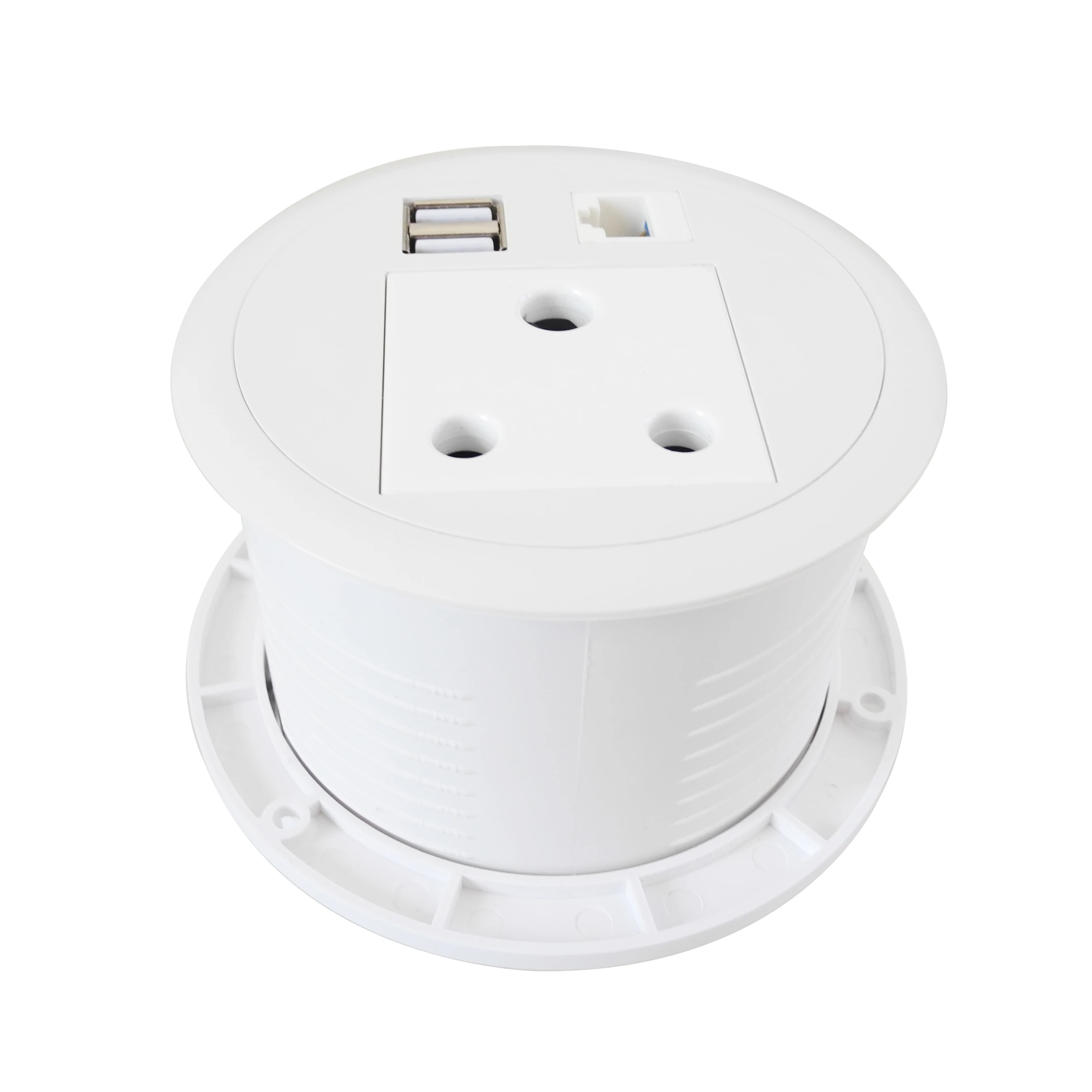 South African Plug Power Sockets Mini Round Grommet Outlet With 1 Plug ...